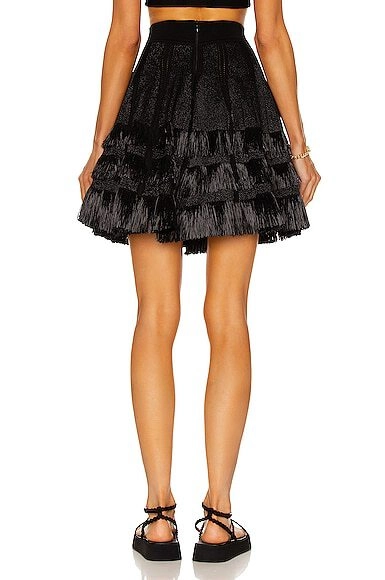 Alaïa Raphia Franges Skirt