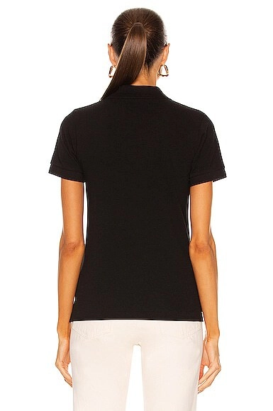 Play Comme Des Garcon Embroidered Heart Logo Pique Polo