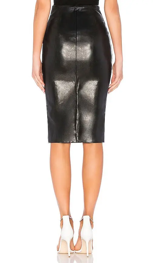 Superdown Jezabel Faux Leather Midi Skirt