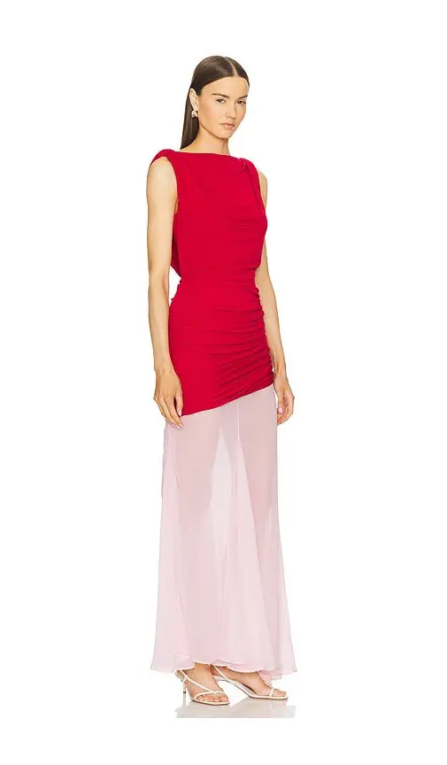 L'academie Midi Dress - Red