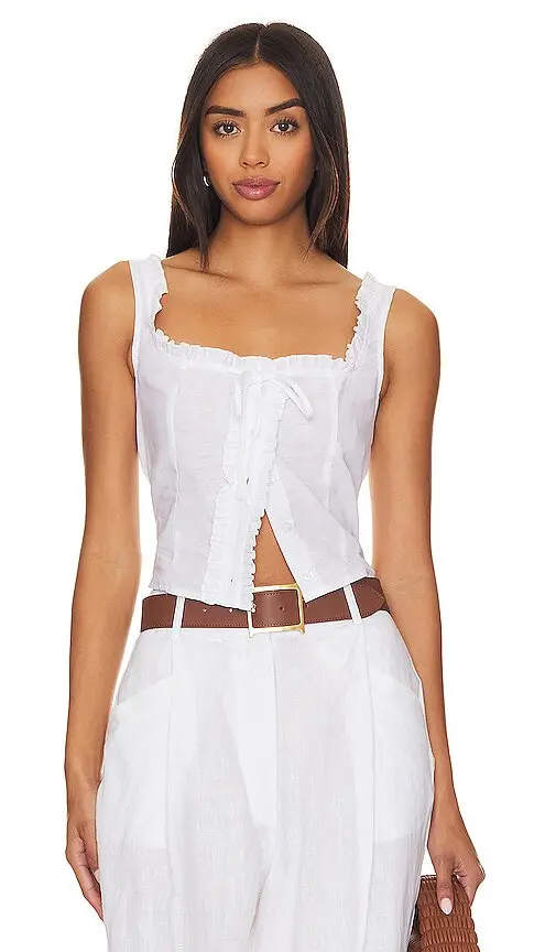 SNDYS. Cottage Top - White