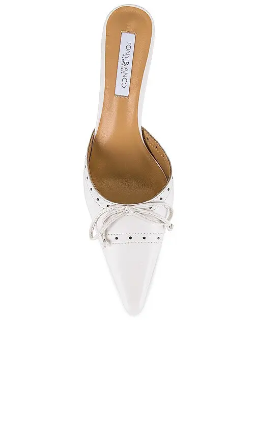TONY BIANCO Scooter Heeled Mules - White
