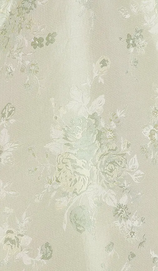 V. CHAPMAN Veronica Jacquard Gown - Sage