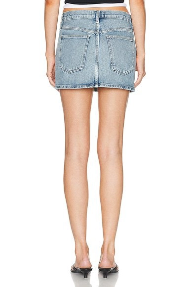 AGOLDE Alek Mini Skirt In Denim