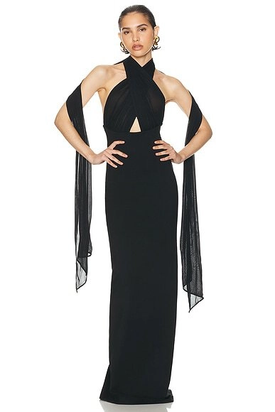 HELSA The Amber Gown - Black