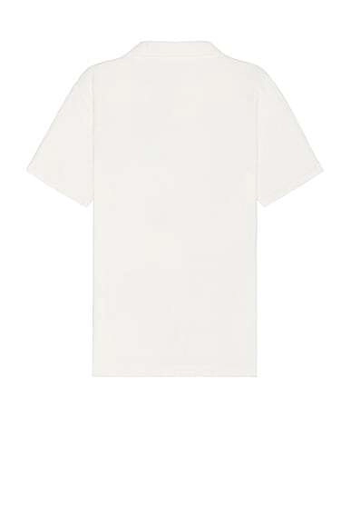 Frescobol Carioca Faustino Terry Cotton Blend Short Sleeve Polo - Ivory