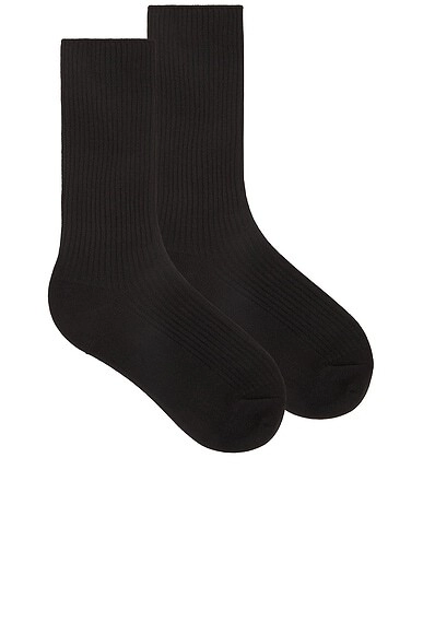 Eterne Classic Rib Socks - Black