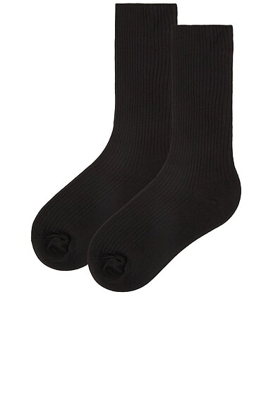 Eterne Classic Ribbed Socks - Black