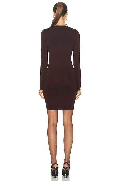 Saint Laurent Long Sleeve Mini Dress