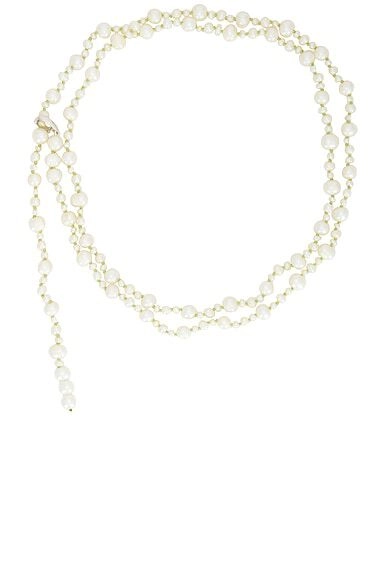 LOREN STEWART Pearl Wrap Necklace & Belt - Sterling Silver