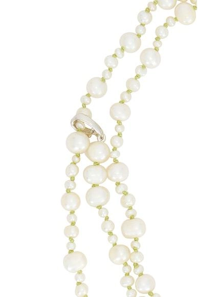 LOREN STEWART Pearl Wrap Necklace & Belt