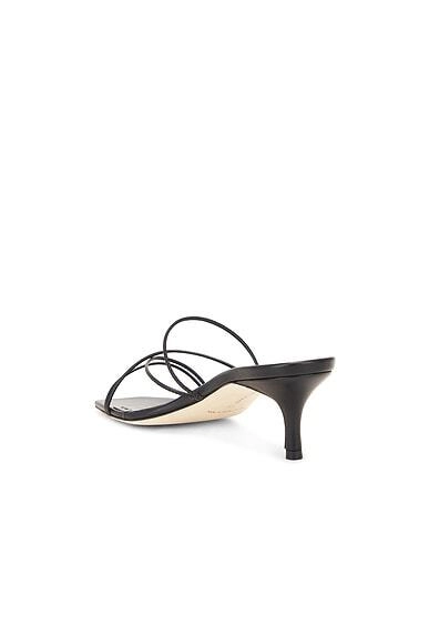 Manolo Blahnik Ninfemu 50 Nappa Sandal - Black