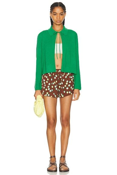 BODE Lodge Cashmere Cardigan - Green