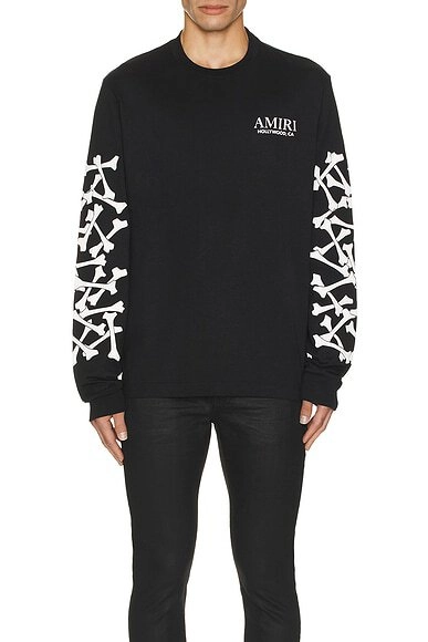 Amiri Bones Stacked Long Sleeve Tee