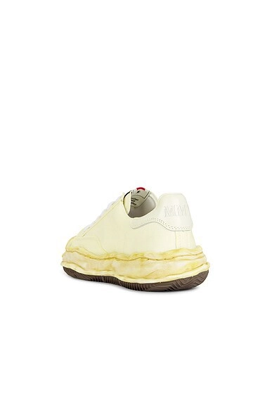 Mihara Yasuhiro Blakey Original Sole Canvas Garment Dye Low Top Sneakers - White
