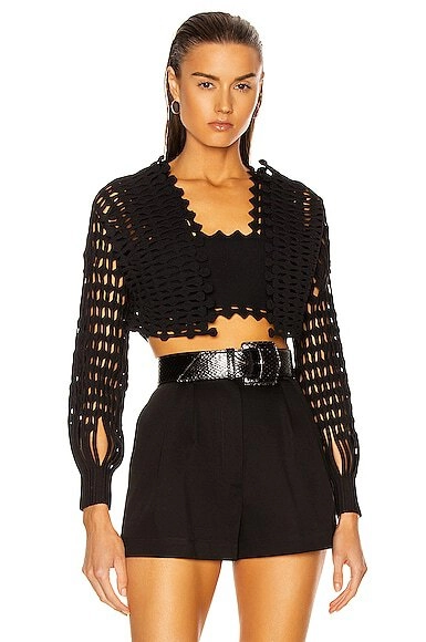 Alaïa Knit Lace Top