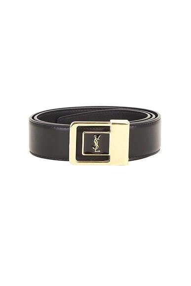 Saint Laurent La 66 Buckle Belt - Nero