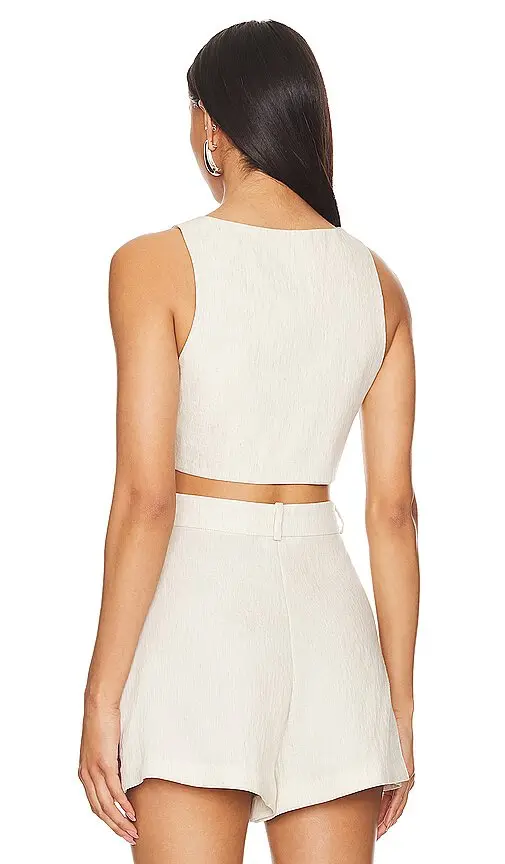 Amanda Uprichard Ethan Cropped Vest