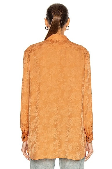 Saint Laurent Jacquard Western Blouse