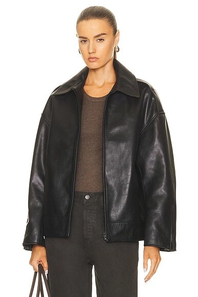 GRLFRND Alek Leather Jacket - Black