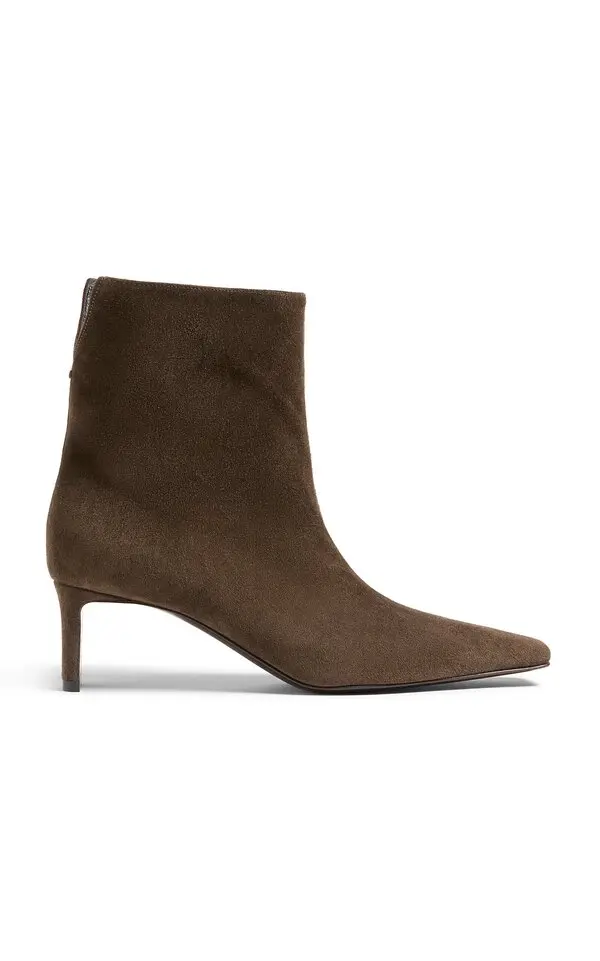 Khaite Suede Ankle Boots - Brown