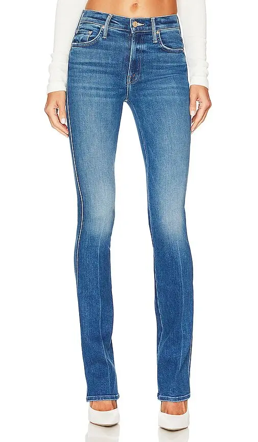 MOTHER The Double Insider Heel Jeans In Medium Wash - Denim-medium