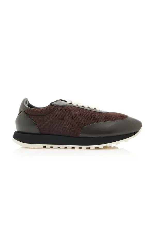 THE ROW Owen Leather-trimmed Sneakers - Multi