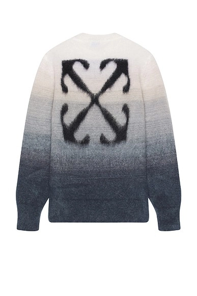 Off-White Mohair Arrow Gradient Knit