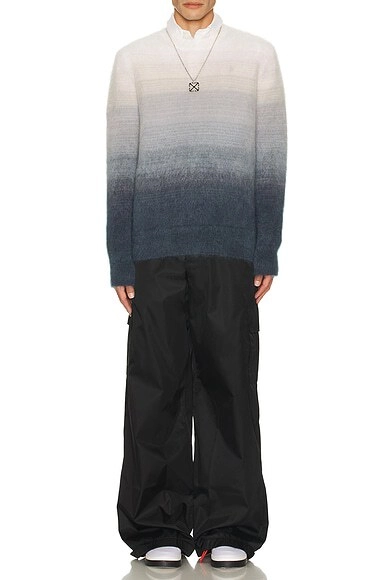 Off-White Mohair Arrow Gradient Knit