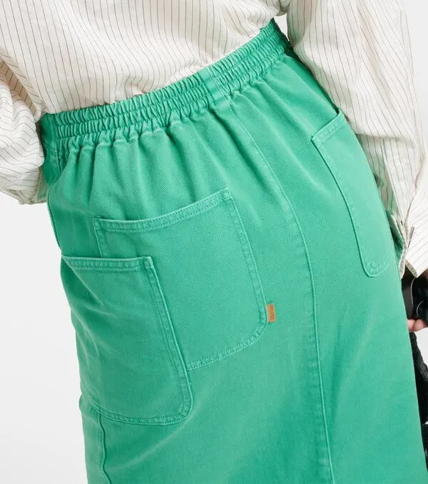 Max Mara Werther Cotton Drill Midi Skirt