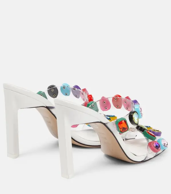 Attico Nanci Embellished Pvc Mules