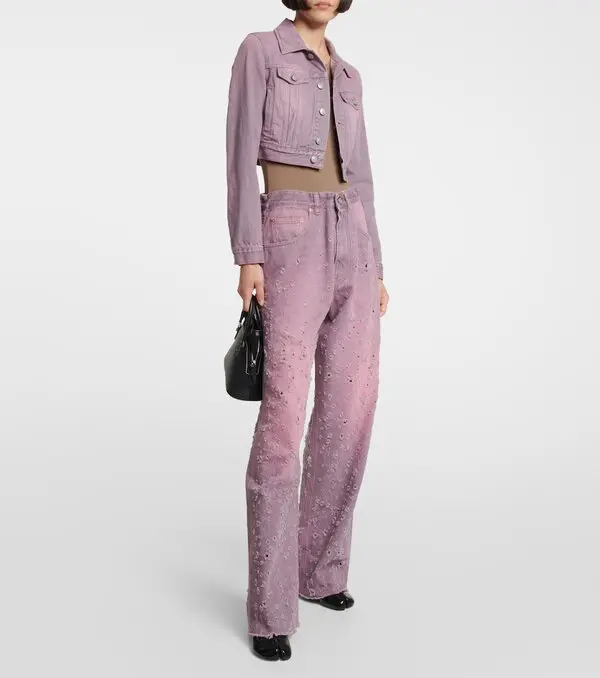 MAISON MARGIELA Cropped Denim Jacket