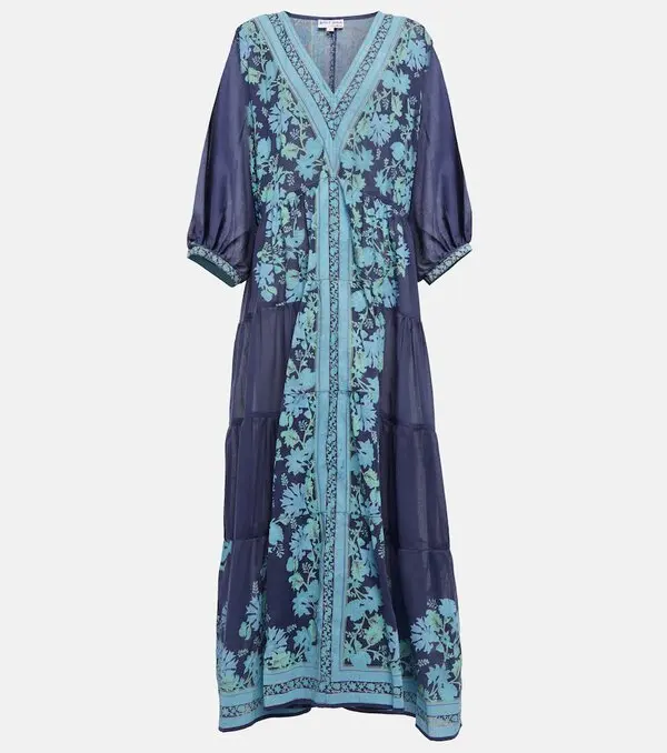 JULIET DUNN Floral Cotton Maxi Dress - Multicoloured