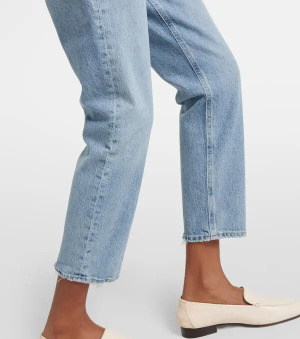 AGOLDE Riley High-rise Cropped Slim Jeans