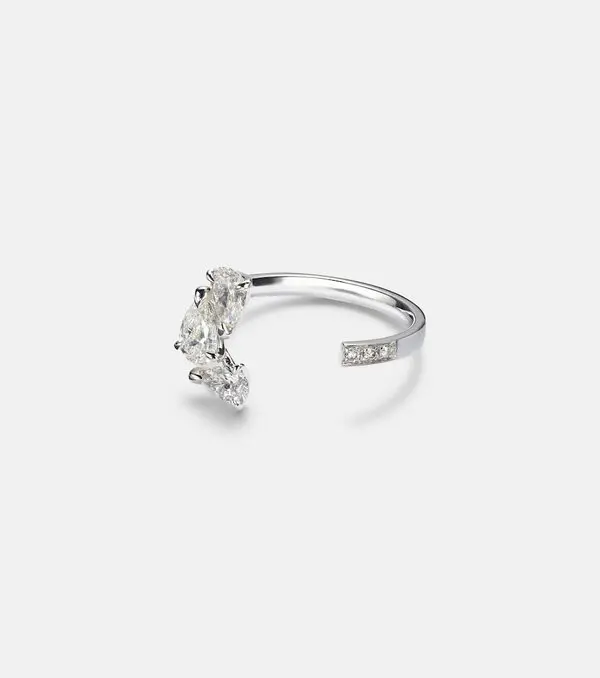 REPOSSI Serti Sur Vide 18kt White Gold And Diamond Ring
