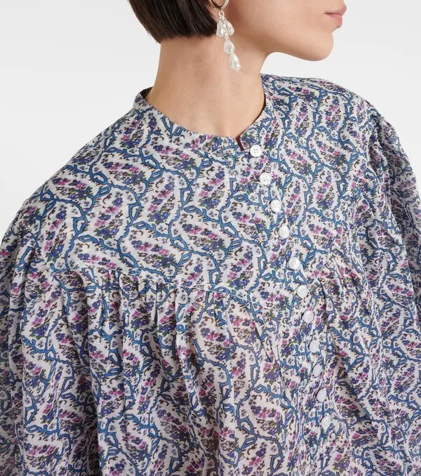 MARANT ETOILE Salika Printed Cotton Top