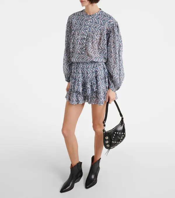 MARANT ETOILE Salika Printed Cotton Top