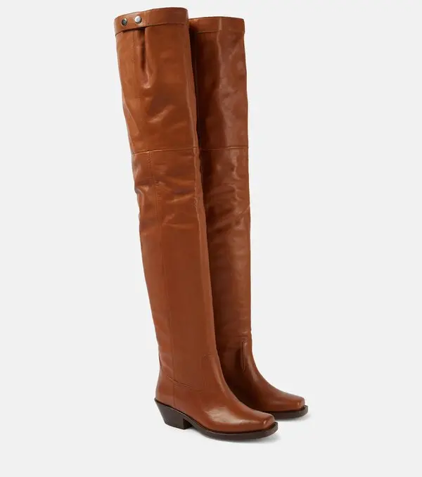 Isabel Marant Étoile Amati Leather Over-the-knee Boots