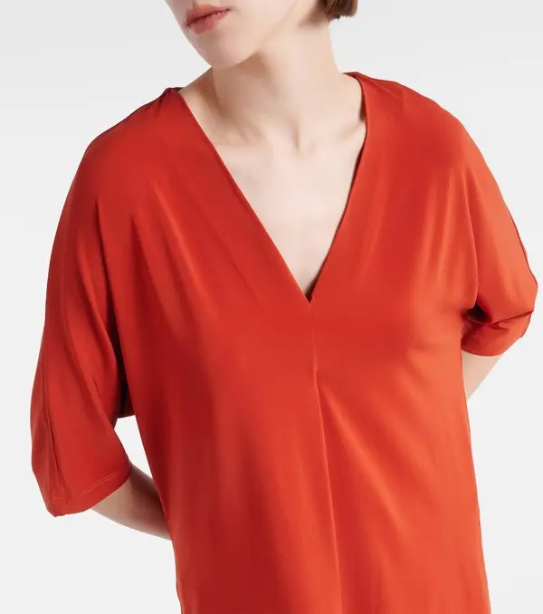 Max Mara Linfa Jersey Crepe Blouse