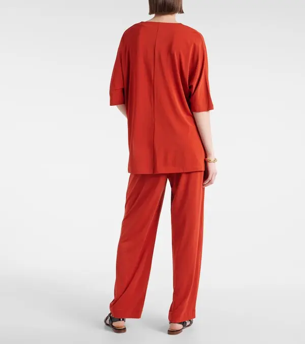 Max Mara Linfa Jersey Crepe Blouse