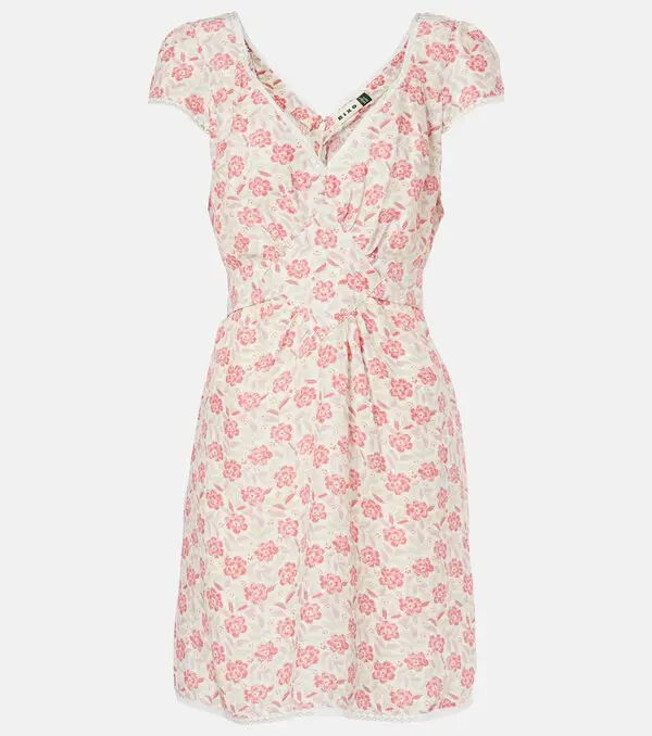 Rixo Alexandra Floral Mini Dress