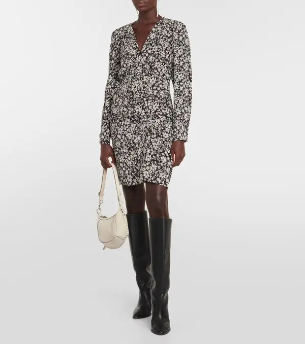 MARANT ETOILE Floral Print Mini Skirt