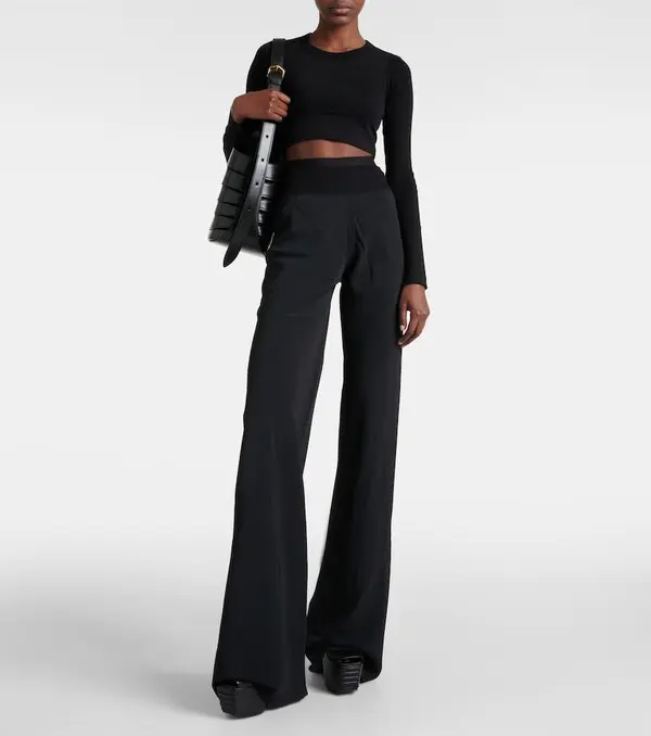 Rick Owens Cotton Cropped Crewneck Top