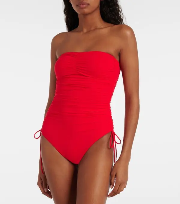 Melissa Odabash Sydney Strapless One-piece Swimsuit - Red