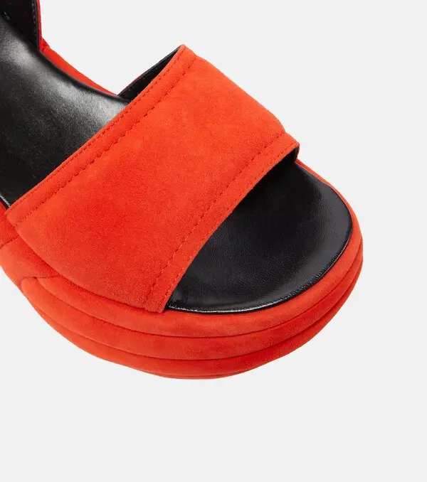 Emilio Pucci Ami Suede Wedge Platform Sandals