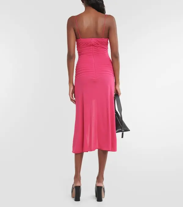 DION LEE Ruched Midi Dress