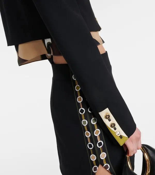 Emilio Pucci Cropped Wool-blend Jacket