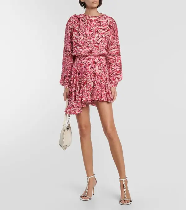 Isabel Marant Étoile Tiphaine Printed Silk Blouse