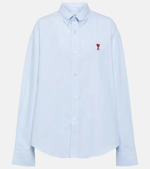 AMI Paris De Coeur Cotton Poplin Shirt