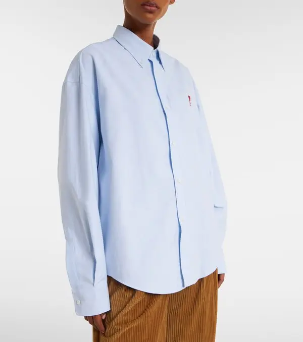 AMI Paris De Coeur Cotton Poplin Shirt